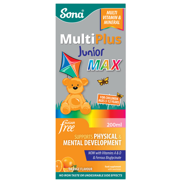 Sona Multiplus Junior max Tonic 200ml | McCartan's Pharmacy