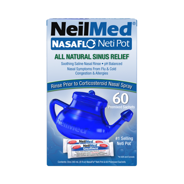 NEILMED NASAFLO NETI POT - 60 SACHETS – McCartan's Pharmacy