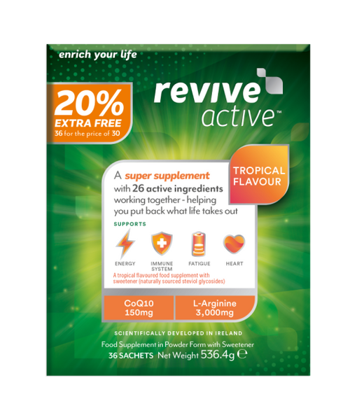 REVIVE ACTIVE TROPICAL FLAVOUR 20% EXTRA FREE - 36 – McCartan's Pharmacy